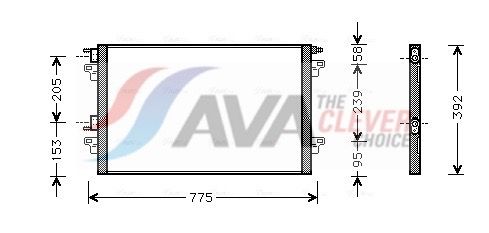 Hladnjak klime, kondenzator AVA Clever Choice RTA5366