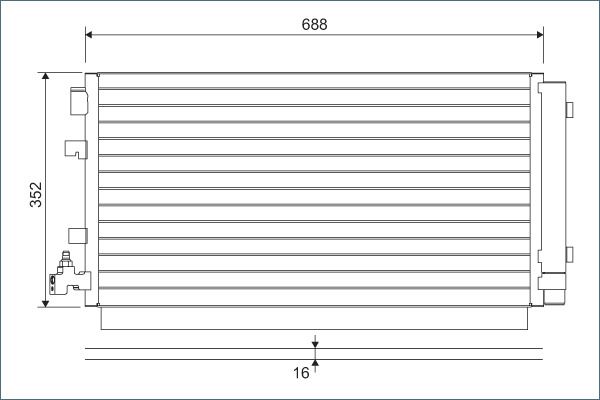 Hladnjak klime, kondenzator VALEO 814094