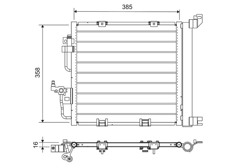 Hladnjak klime, kondenzator VALEO 812747