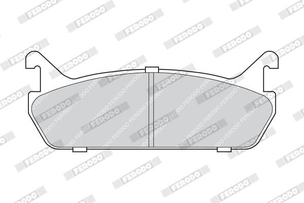 Komplet pločica, disk-kočnica FERODO FDB654