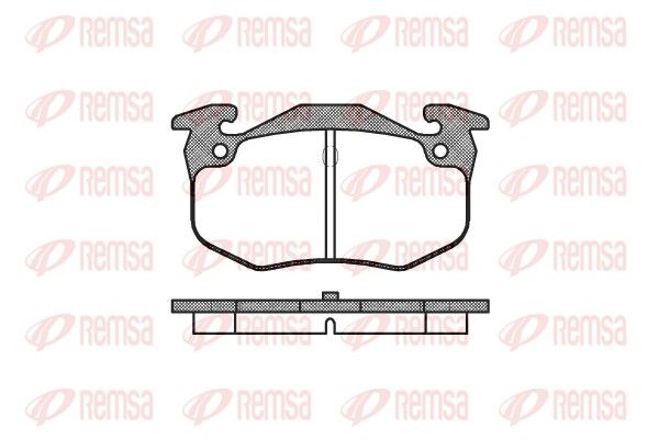 Komplet pločica, disk-kočnica REMSA 0144.60