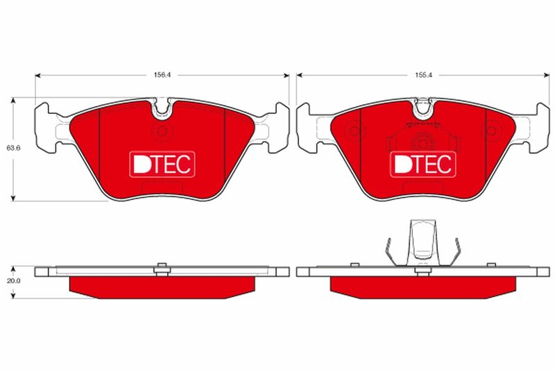 Komplet pločica, disk-kočnica TRW GDB1531DTE