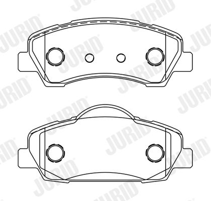 Komplet pločica, disk-kočnica JURID 573630J