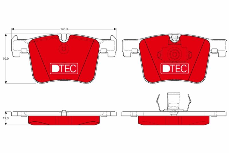 Komplet pločica, disk-kočnica TRW GDB1942DTE