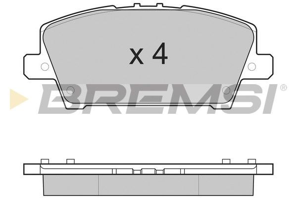 Komplet pločica, disk-kočnica BREMSI BP3245
