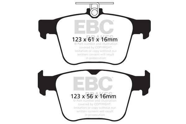 Komplet pločica, disk-kočnica EBC Brakes DP42173R