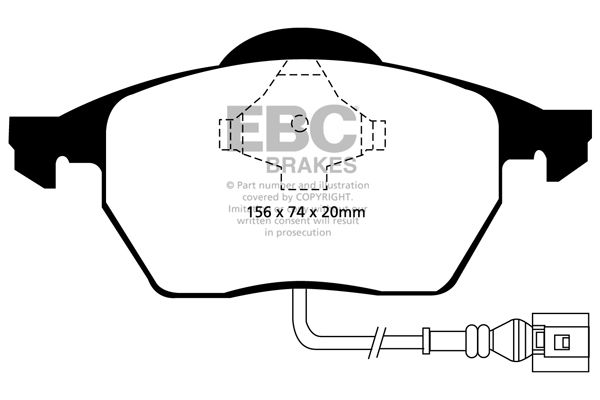 Komplet pločica, disk-kočnica EBC Brakes DP41330R