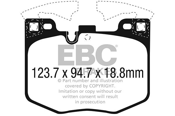 Komplet pločica, disk-kočnica EBC Brakes DP22302