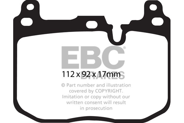Komplet pločica, disk-kočnica EBC Brakes DP42130R