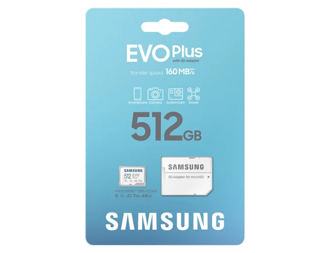 Samsung (MB-MC512SA) Evo Plus MicroSD 512GB + Adapter Memorijska kartica