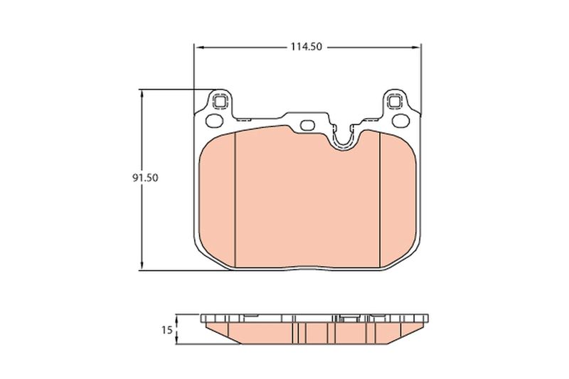 Komplet pločica, disk-kočnica TRW GDB2137