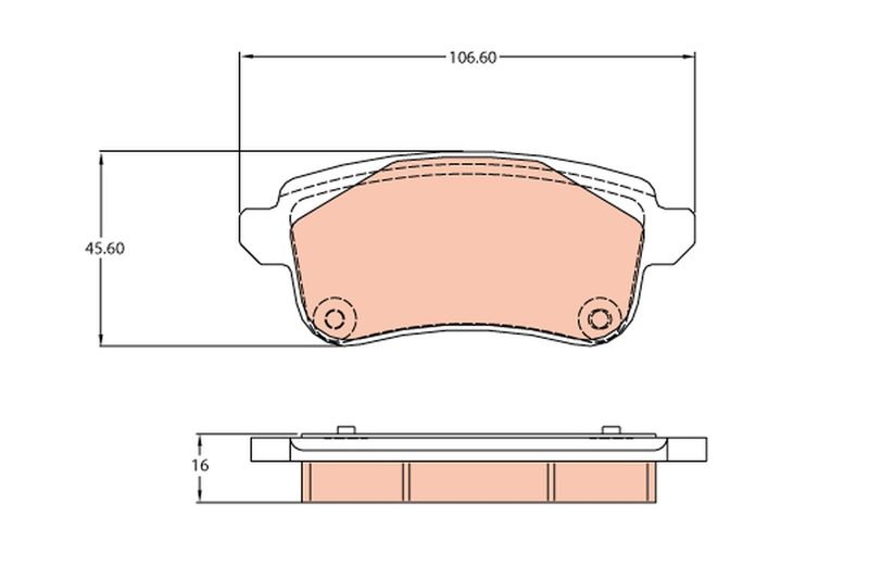 Komplet pločica, disk-kočnica TRW GDB2136