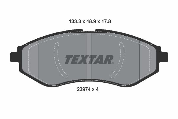 Komplet pločica, disk-kočnica TEXTAR 2397401