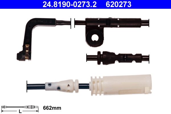 Signalni kontakt, trošenje kočione pločice ATE 24.8190-0273.2