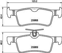 Komplet pločica, disk-kočnica HELLA PAGID 8DB 355 021-701