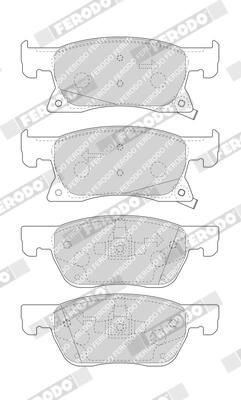 Komplet pločica, disk-kočnica FERODO FDB4933