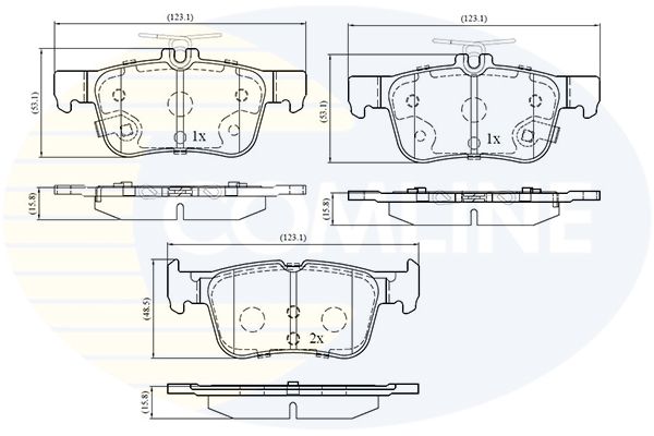 Komplet pločica, disk-kočnica COMLINE CBP32243