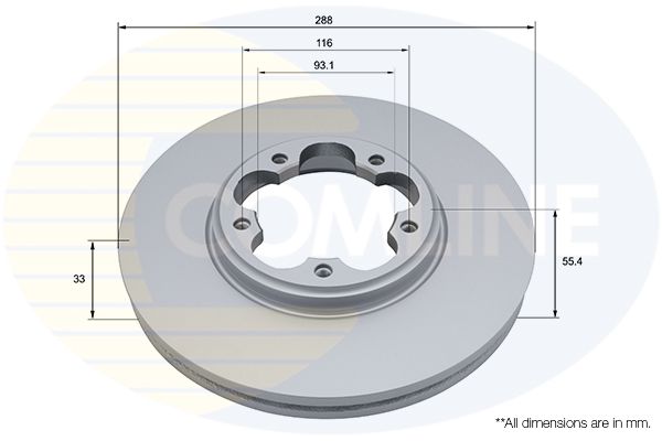 Kočioni disk COMLINE ADC5095V