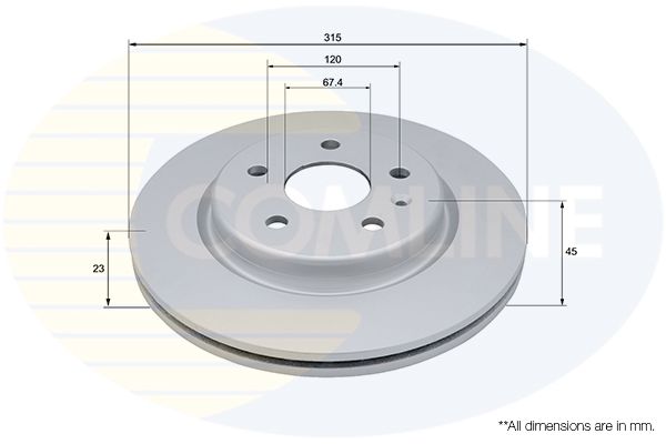 Kočioni disk COMLINE ADC2973V
