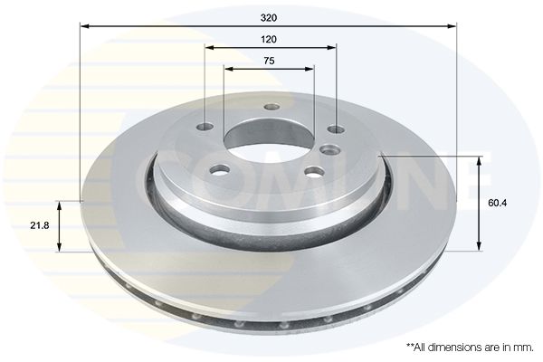 Kočioni disk COMLINE ADC1725V