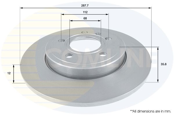 Kočioni disk COMLINE ADC1468