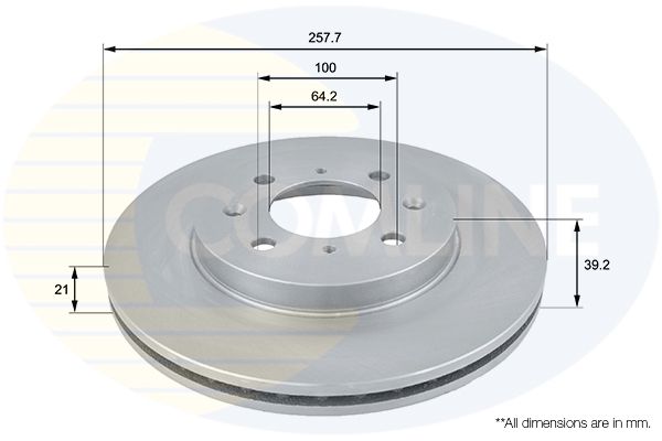 Kočioni disk COMLINE ADC0557V
