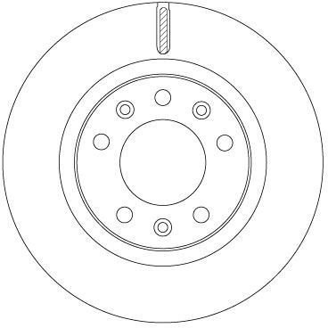 Kočioni disk TRW DF6785