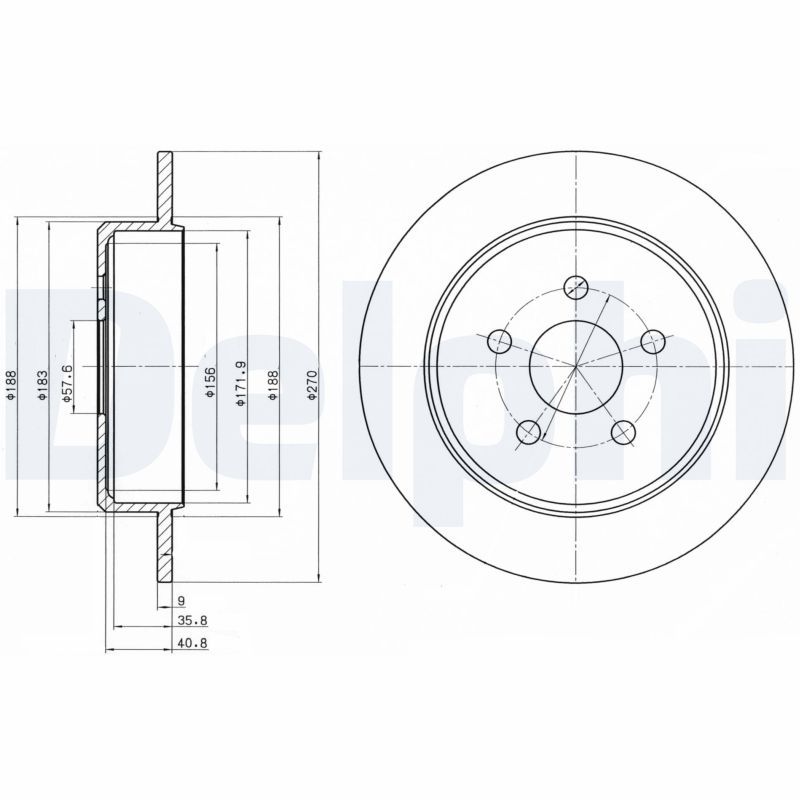 Kočioni disk DELPHI BG4313