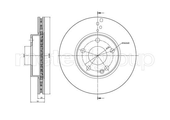 Kočioni disk CIFAM 800-1438C