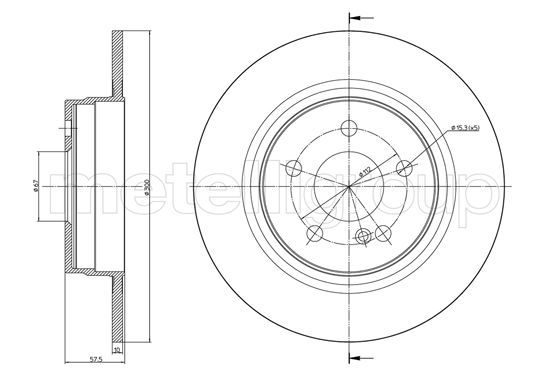 Kočioni disk METELLI 23-0938C