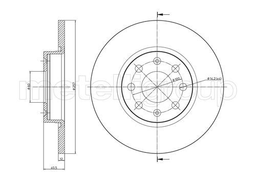 Kočioni disk METELLI 23-0858C