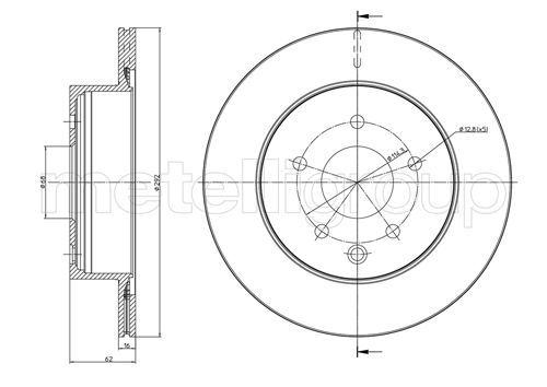 Kočioni disk METELLI 23-0797C