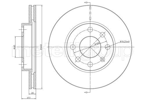 Kočioni disk METELLI 23-0569C