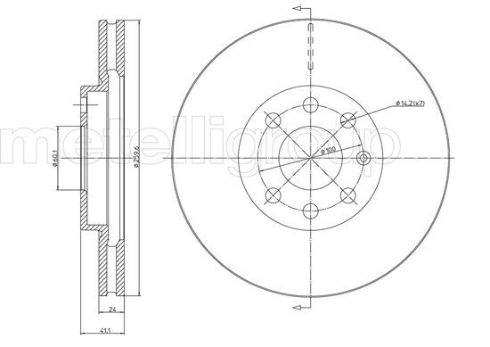 Kočioni disk METELLI 23-0604C