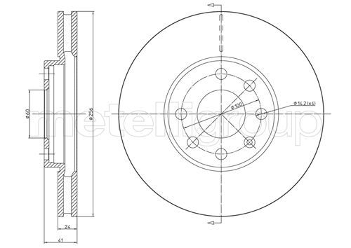 Kočioni disk METELLI 23-0490C