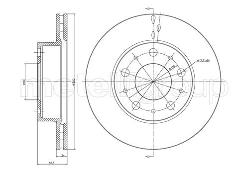 Kočioni disk METELLI 23-0341