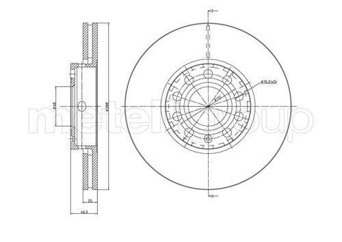 Kočioni disk METELLI 23-0262C