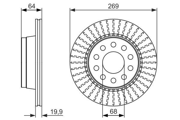 Kočioni disk BOSCH 0 986 479 689