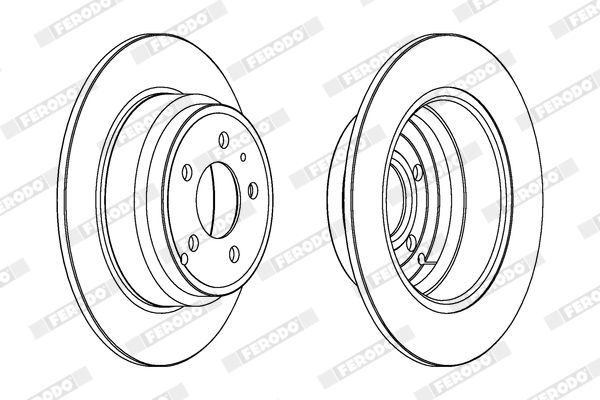 Kočioni disk FERODO DDF552