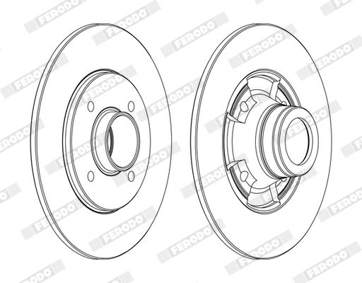Kočioni disk FERODO DDF752C