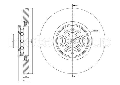 Kočioni disk METELLI 23-0747C