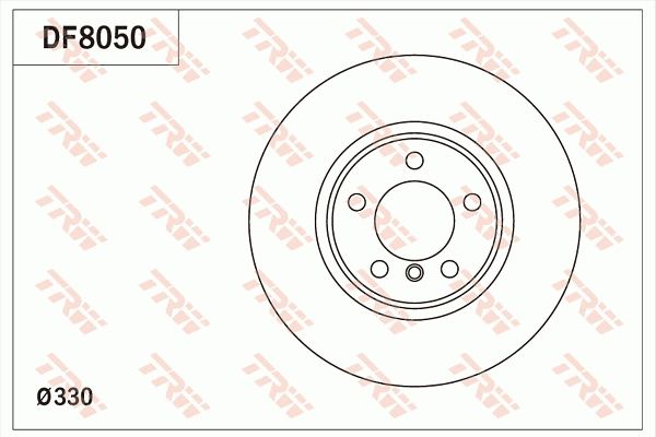 Kočioni disk TRW DF8050