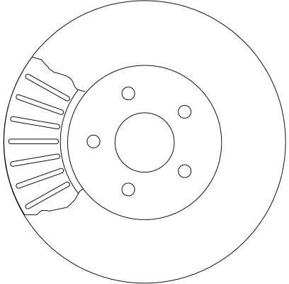 Kočioni disk TRW DF4147