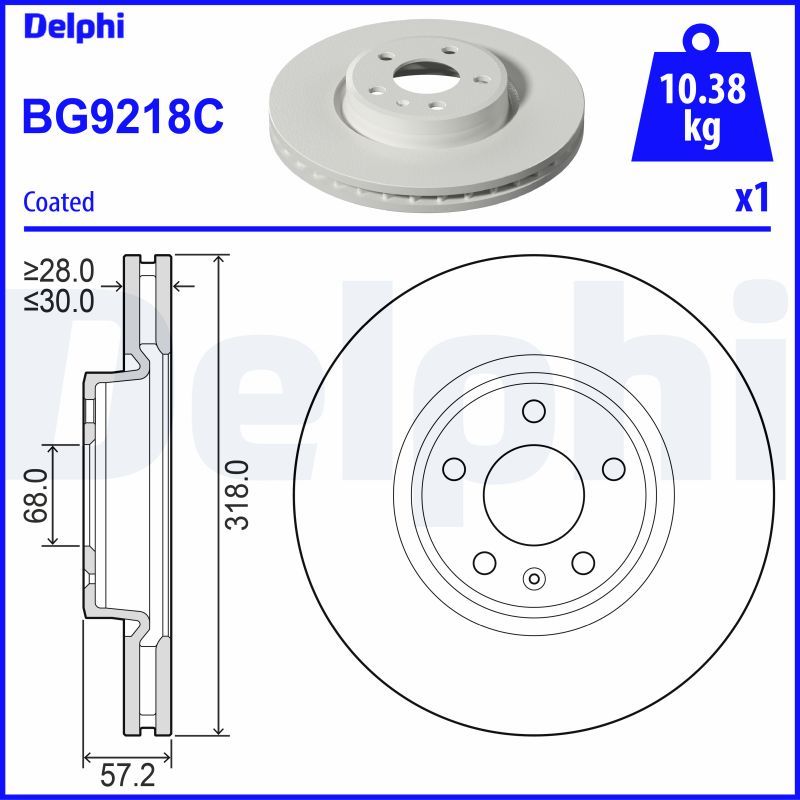 Kočioni disk DELPHI BG9218C