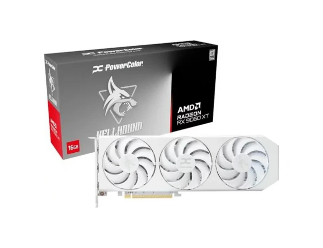 PowerColor Radeon RX9060XT 16G-L Hellhound (RX9060XT 16G-L/OC/WH) grafička kartica 16GB GDDR6 128bit