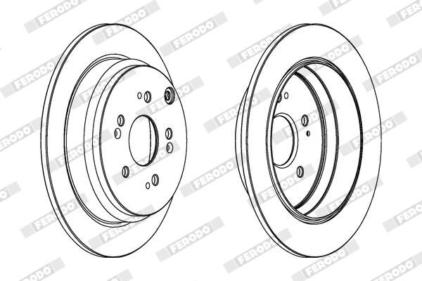 Kočioni disk FERODO DDF1608C