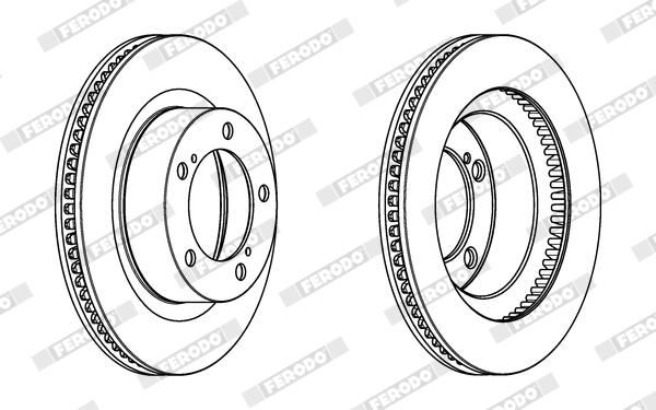 Kočioni disk FERODO DDF1798C-1