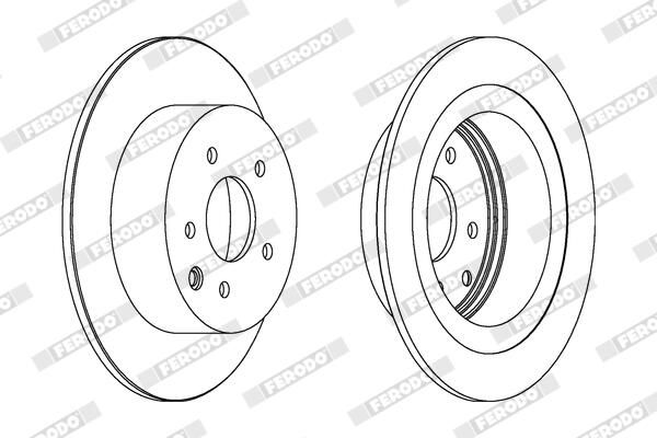 Kočioni disk FERODO DDF1590C