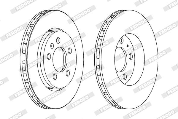 Kočioni disk FERODO DDF1154C