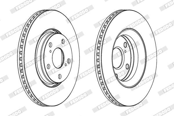 Kočioni disk FERODO DDF1756C